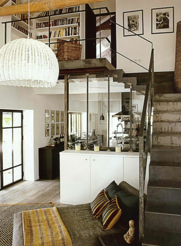 Designs captivants d’escalier loft