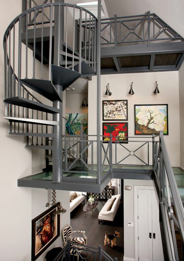 Designs captivants d’escalier loft