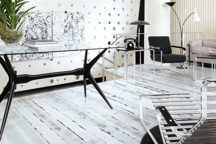 Le parquet blanc – une jolie tendance déco