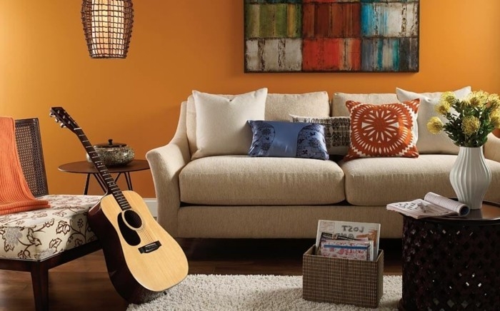 Couleur peinture salon – conseils et 90 photos pour vous inspirer