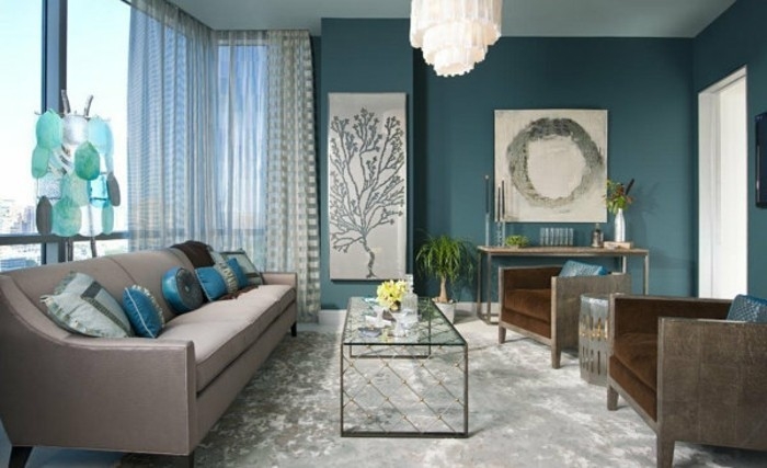 Couleur peinture salon – conseils et 90 photos pour vous inspirer