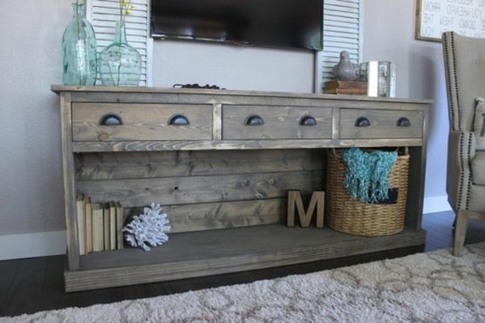 Fabriquer un meuble tv – instructions et modèles DIY