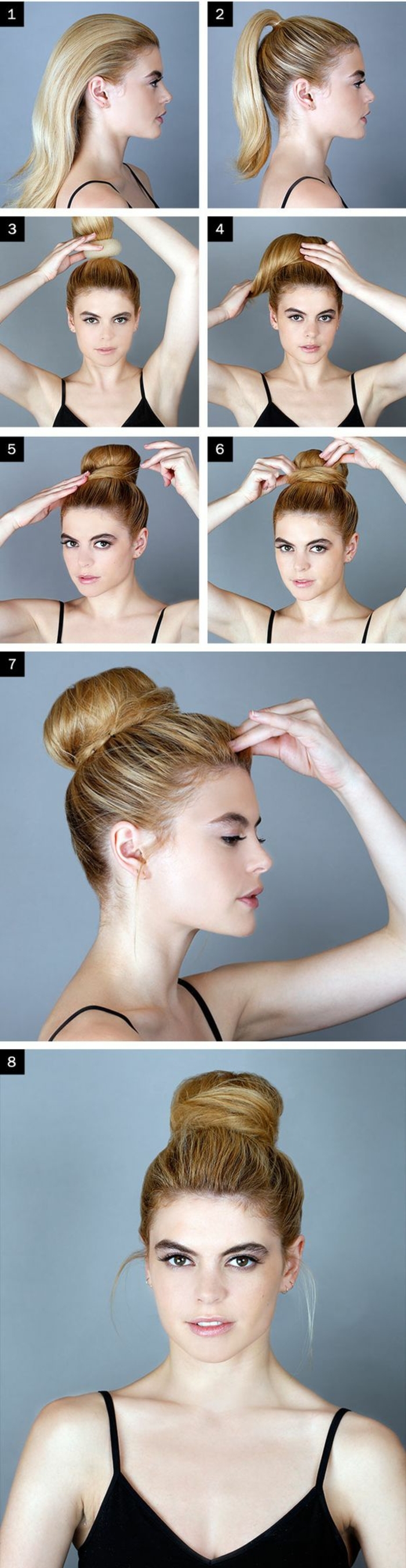 Essayez le chignon facile à faire avec notre galerie de photos et de ...