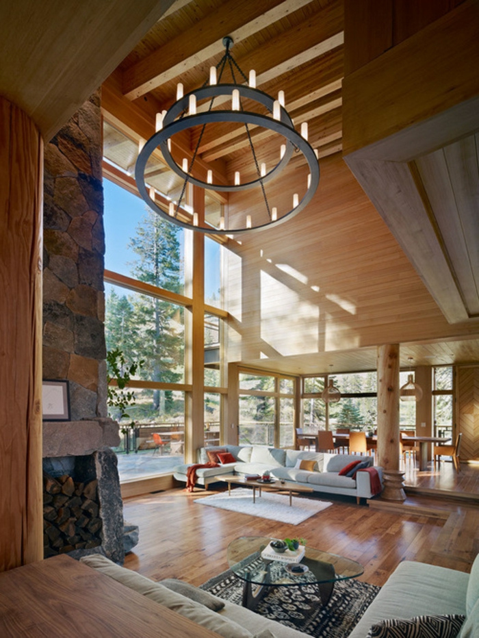 Le salon rustique – conseils et 80 photos pour aménager un nid douillet ...