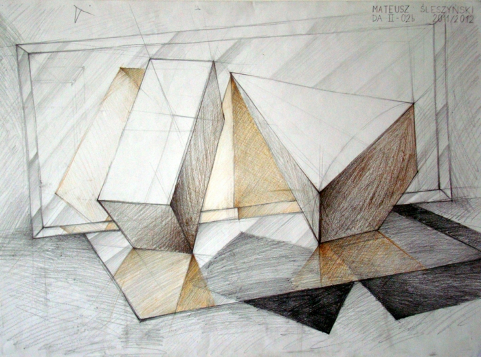 Le dessin géométrique en beaucoup d’exemples inspirants