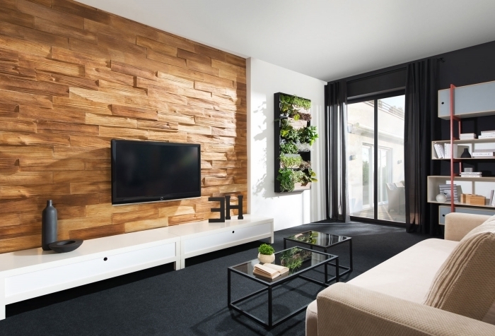 Déco et habillage du mur derrière tv : nos conseils malins pour ...