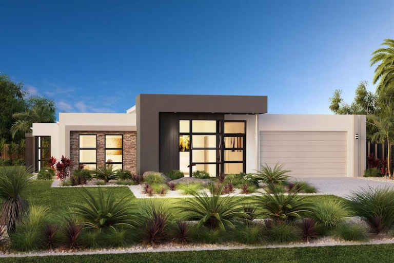 Zoom sur les tendances d’un parterre de fleurs moderne devant maison ...